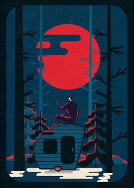 "Romanticism" poster by Justyna Frąckiewicz