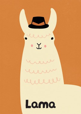 "Lama" poster by Agnieszka Matwiejszyn